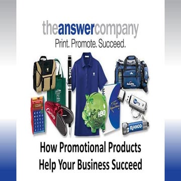 How promotional products help businesses succeed | PPT