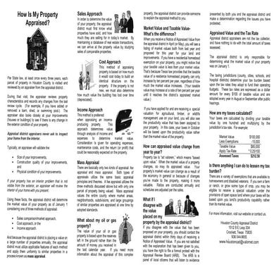 HCAD - How Property Is Appraised | PDF | Business | Business and Finance