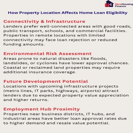How Property Location Affects Home Loan Eligibility | PDF