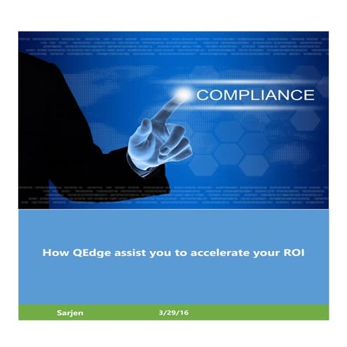 How QEdge assist you to accelerate your ROI? | PDF