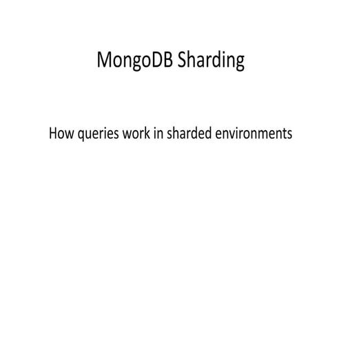 How queries work with sharding | PDF