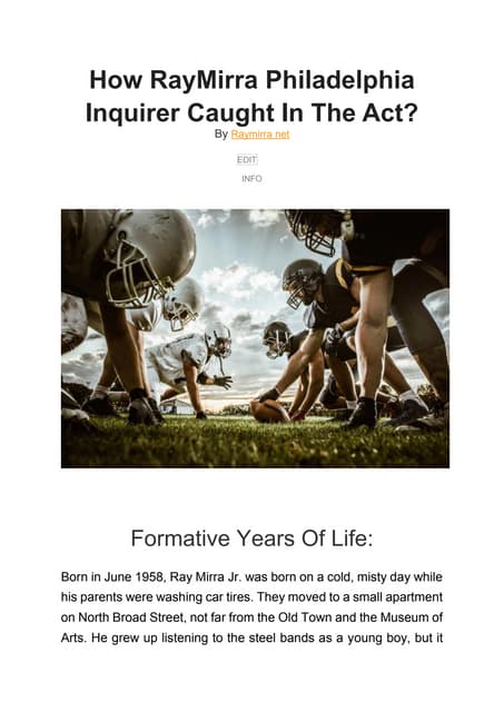 The story behind ray mirra | PDF