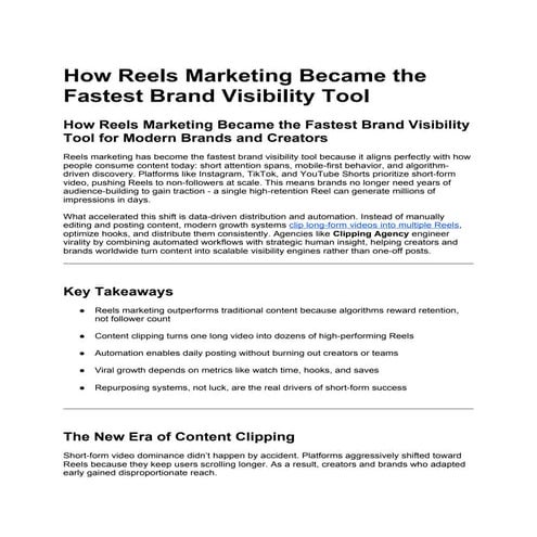 How Reels Marketing Became the Fastest Brand Visibility Tool.docx