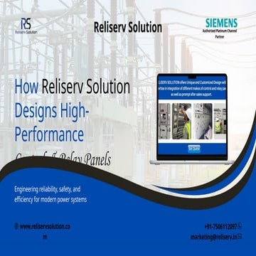 How Reliserv Solution Designs High-Performance Control & Relay Panels ...