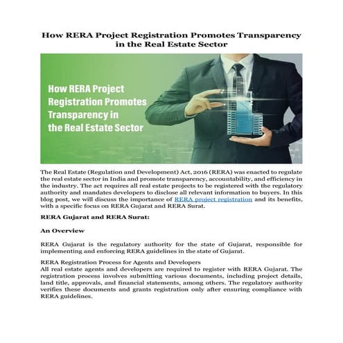 RERA Project Registration In Gujarat.pdf