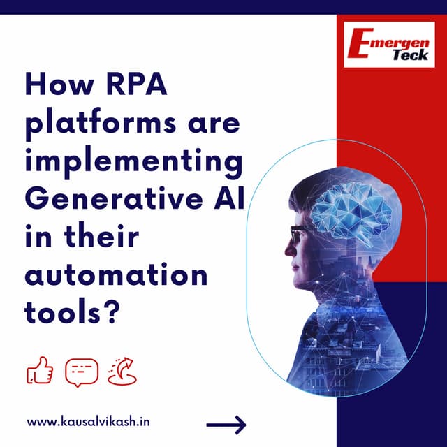 How Rpa Platforms Are Implementing Generative Ai In Their Automation Tools Pdf