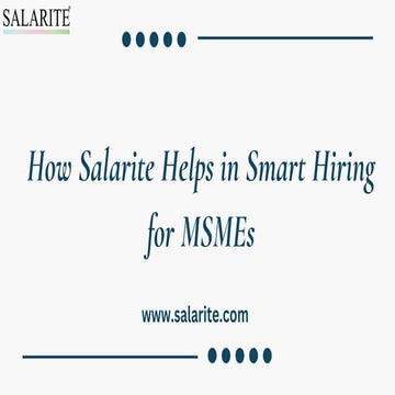 How Salarite Helps in Smart Hiring for MSMEs.pdf