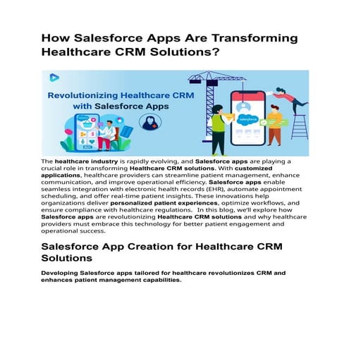 How Salesforce Apps Are Transforming Healthcare CRM Solutions?.pptx