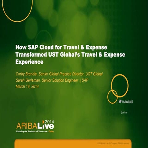 How SAP Cloud for Travel & Expense Transformed UST Global’s Travel ...