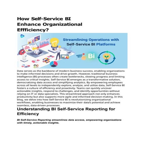 Top Benefits of Implementing Self-Service BI in Your Business | PPTX