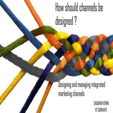 How should channels be designed | PDF