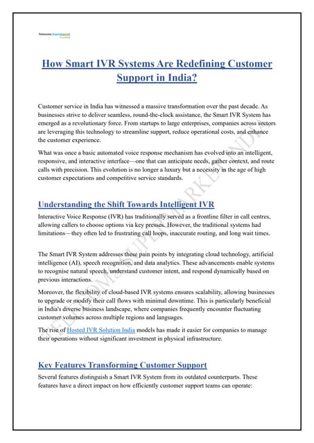 Smartflo - Cloud Communication Suite | PDF