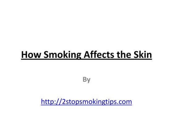 Is smoking good for us | PDF
