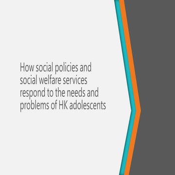 How social policies and social welfare services respond to the needs ...