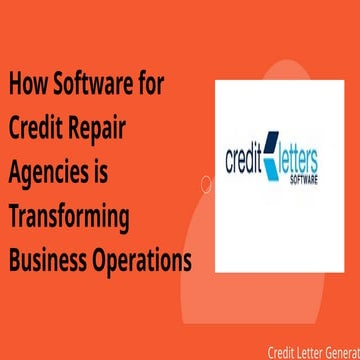 How Software for Credit Repair Agencies is Transforming Business ...
