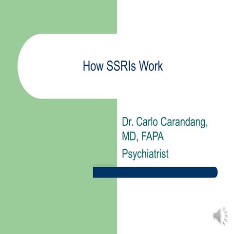 How SSRIs Work | PPT