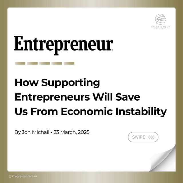 How Supporting Entrepreneurs Will Save Us From Economic Instability | PDF