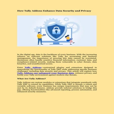How Tally Addons Enhance Data Security and Privacy | PDF