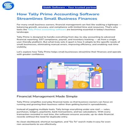 How Tally Prime Accounting Software Streamlines Small Business Finances.pdf