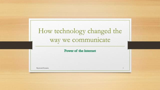 Technology powerpoint presentations | PPT