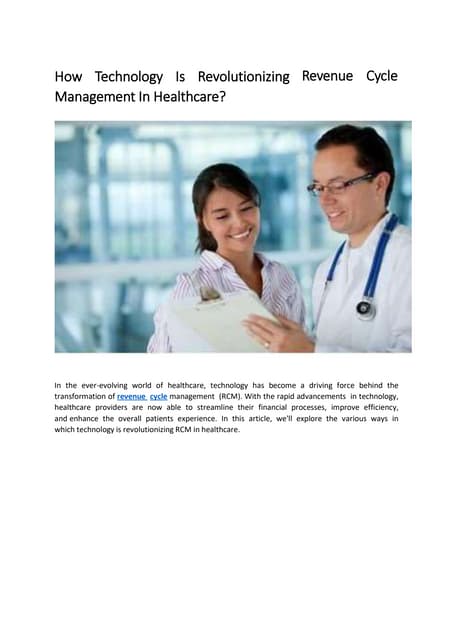 Top Trends in Healthcare Revenue Cycle Management Solutions for 2024 | PDF