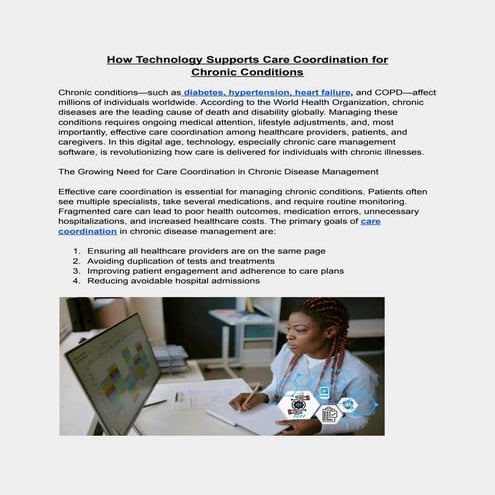 How Technology Supports Care Coordination for Chronic Conditions | PDF