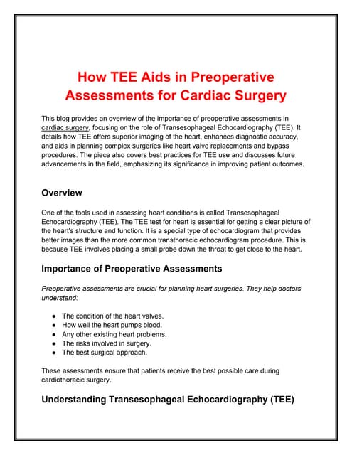 Basic transesophageal echo TEE anaesthesia | PPTX | Digital Audio ...