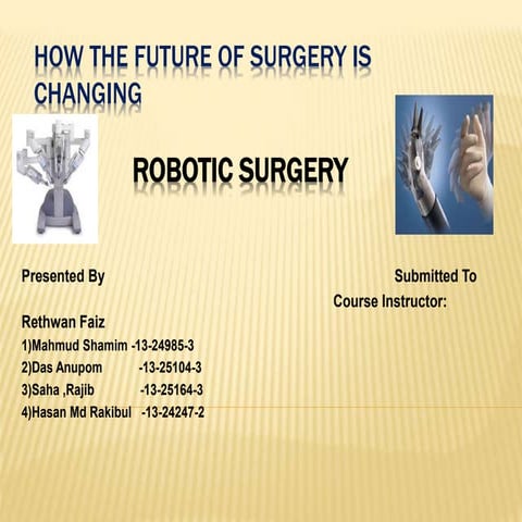 How the future of surgery is changing | PPT