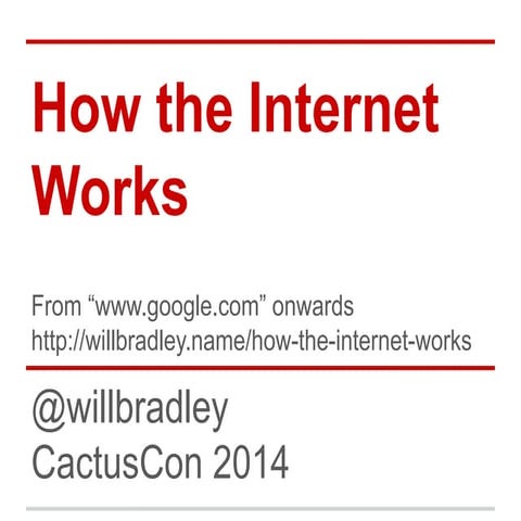 How the Internet Works | PPT