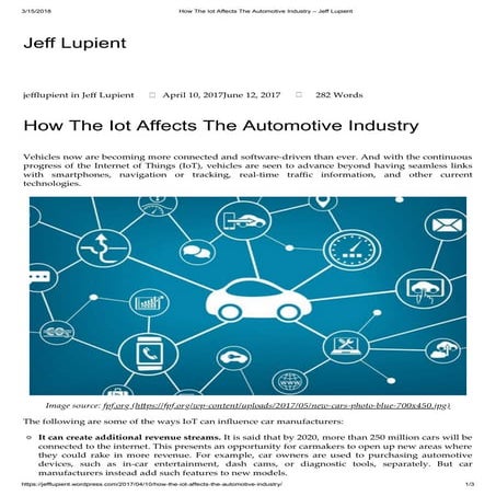 Connected Car - Infographic | PDF