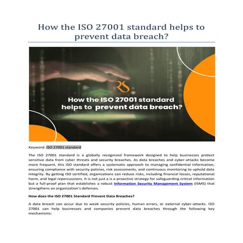 How the ISO 27001 standard helps to prevent data breach.pdf