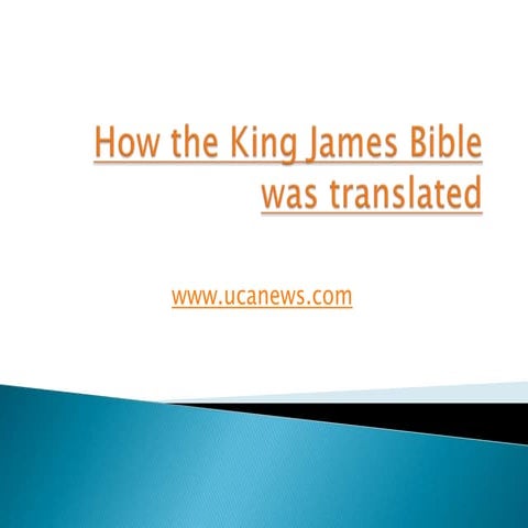 1611 King James Bible | PPT