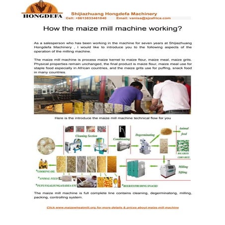 How the maize mill machine working | PDF