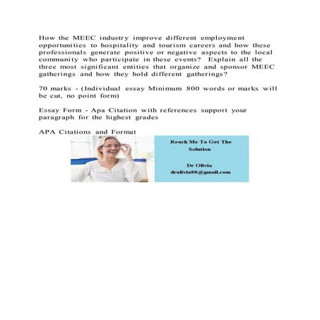 How the MEEC industry improve different employment opportunities to | DOCX