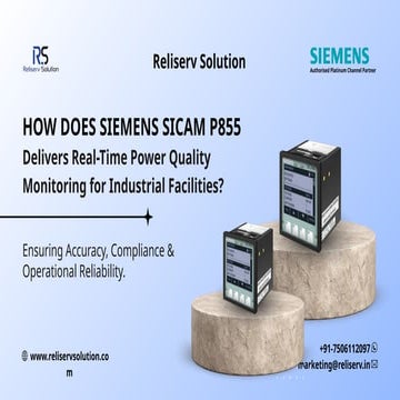 How the Siemens SICAM P855 Delivers Real-Time Power Quality Monitoring ...