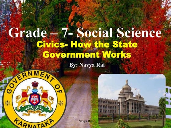 How State Government Works (Grade 7 - Civics) | PPSX | Elections | Politics