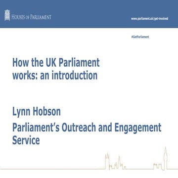 How the uk parliament works an introduction | PPTX