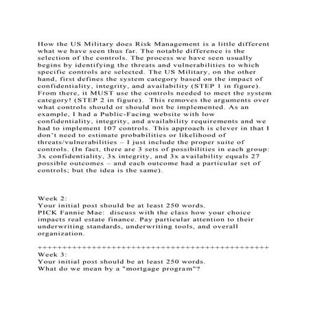 How the US Military does Risk Management is a little different wha.docx