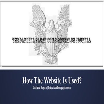 How the website is used | PPT