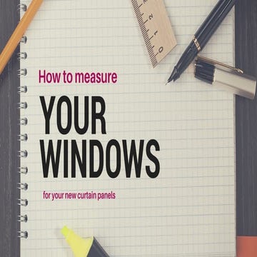How to measure your windows for your new curtains! | PDF