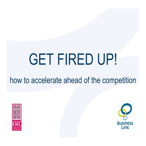How To Accelerate Ahead Of The Competition Presentation | PDF