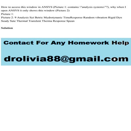 How to access this window in ANSYS (Picture 1 contains analysis s.pdf