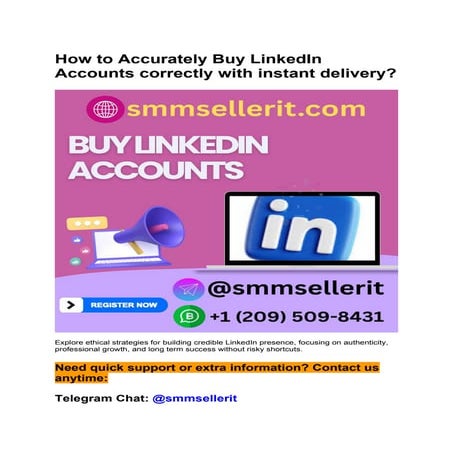 How to Accurately Buy LinkedIn Accounts correctly with instant delivery ...