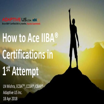 How to Ace IIBA Certifications in 1st Attempt | PPT