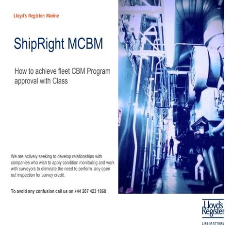 How to achieve fleet cbm program approval with class skf | PPT ...