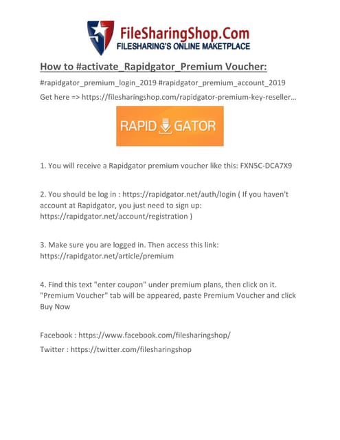 How to activate fileboom:fboom premium voucher | PDF