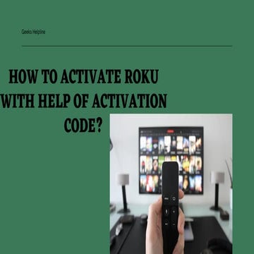 How To Activate Roku With Help Of Activation Code? | PDF