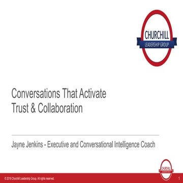 How to Activate Trust & Collaboration in Conversations | PPT