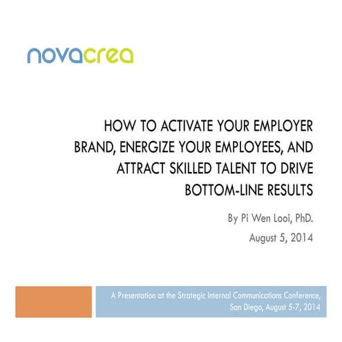 How To Activate Your Brand and Engage Employees | PPT