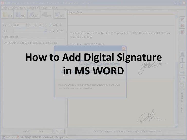 How To Add Digital Signature In MS Word How To Add Digital Signature In MS Word